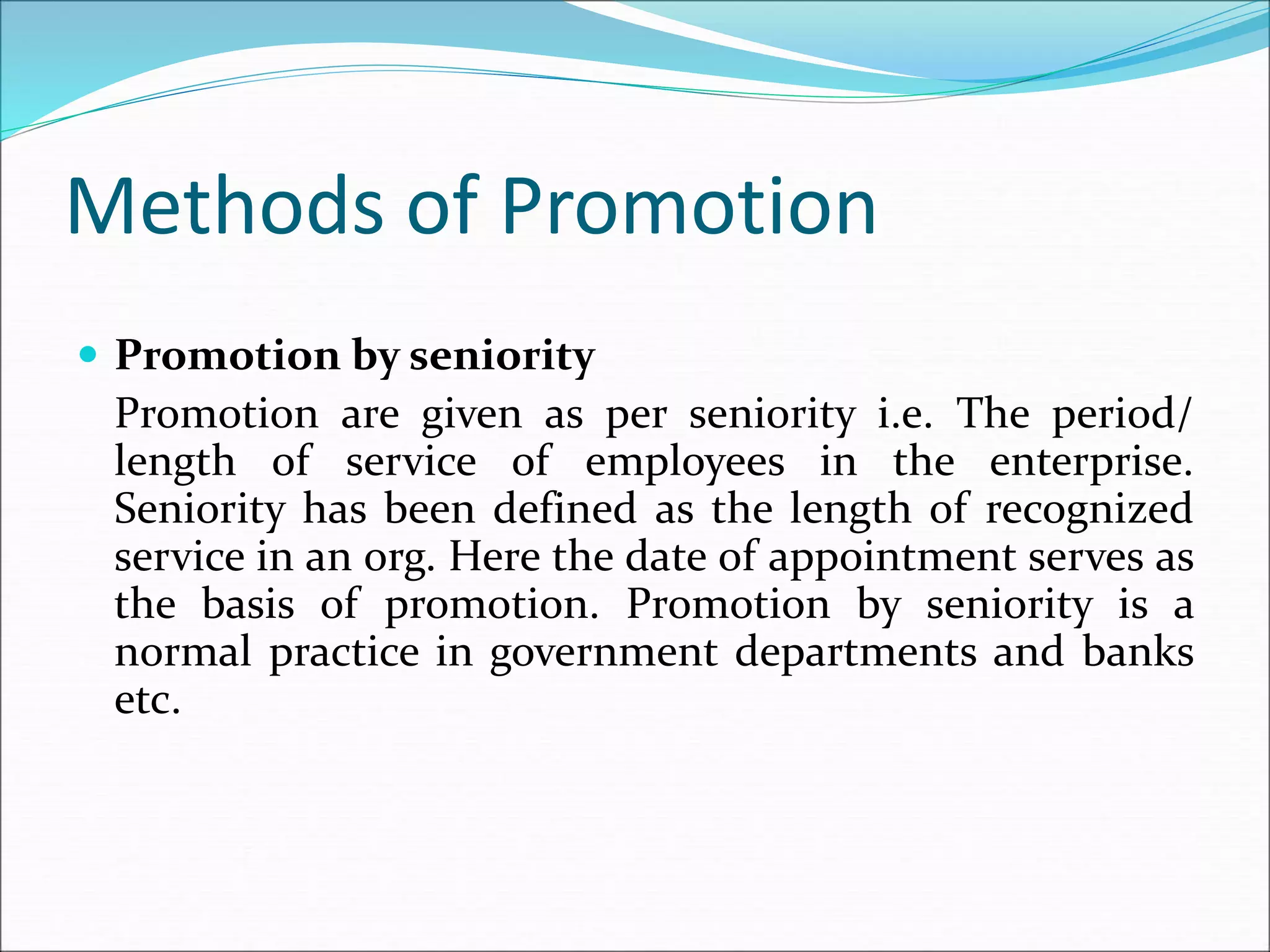 Promotion & Demotion I HRM 202 I Unit 3 I AKTU | PPT