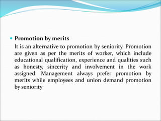 Promotion & Demotion I HRM 202 I Unit 3 I AKTU | PPT