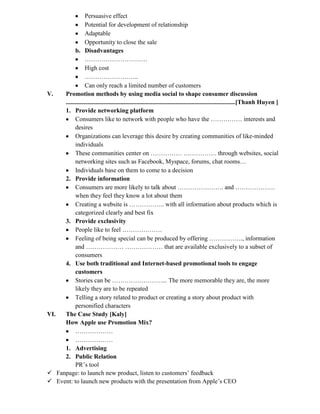 Promotion handout | DOCX