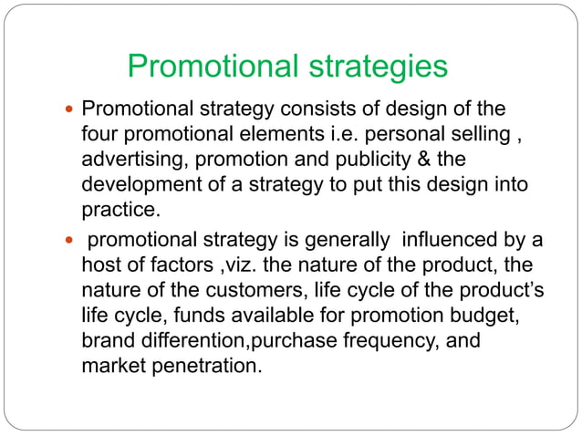 Promotion; meaning, definition, concept, elements, importance and ...