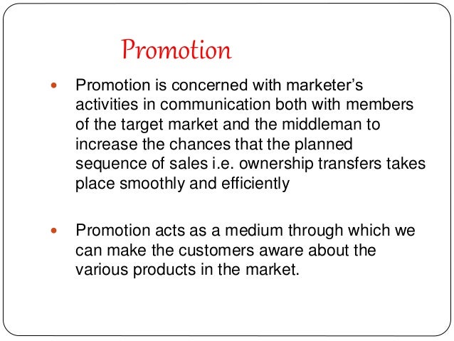 Promotion; meaning, definition, concept, elements, importance and pro…