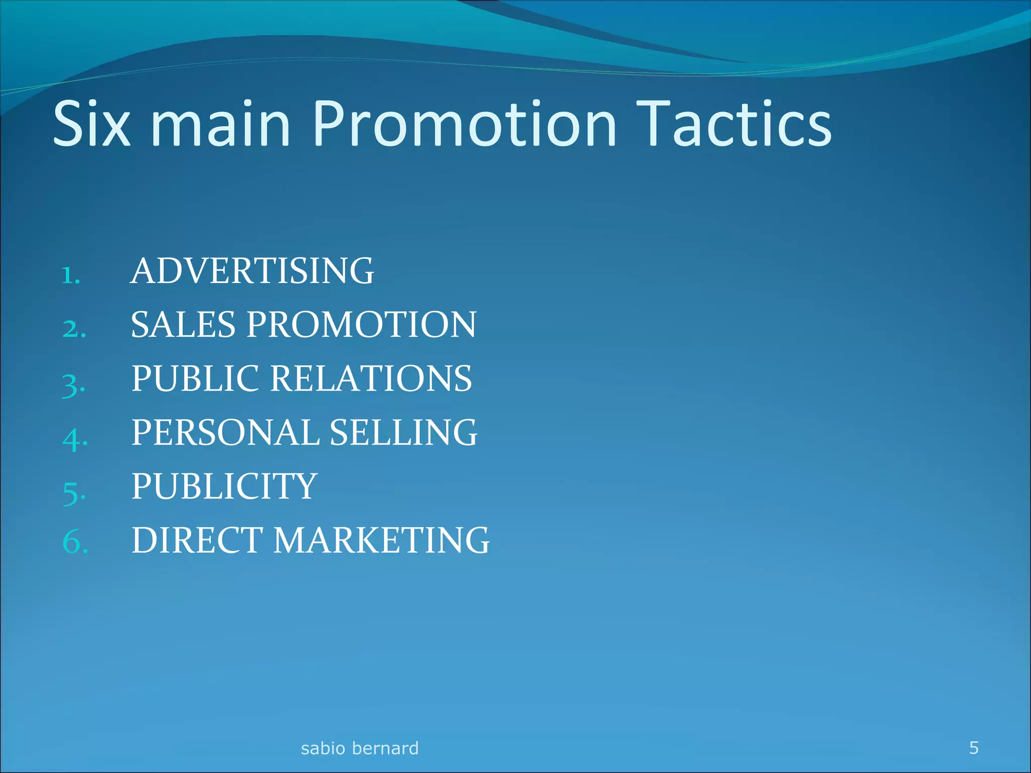 Promotion mix | PPT