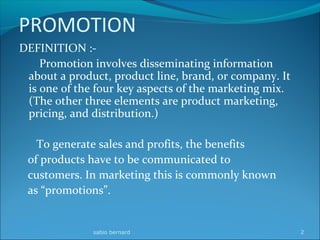 Promotion mix | PPT