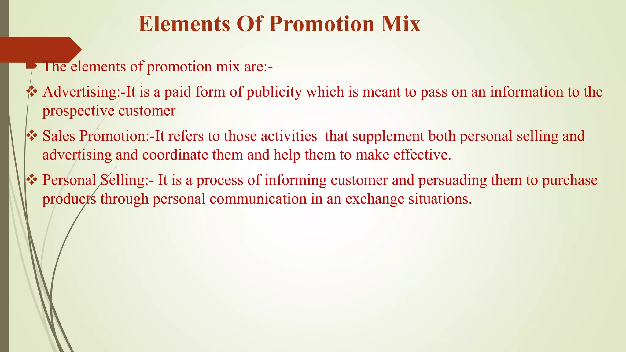 Promotion mix | PPTX