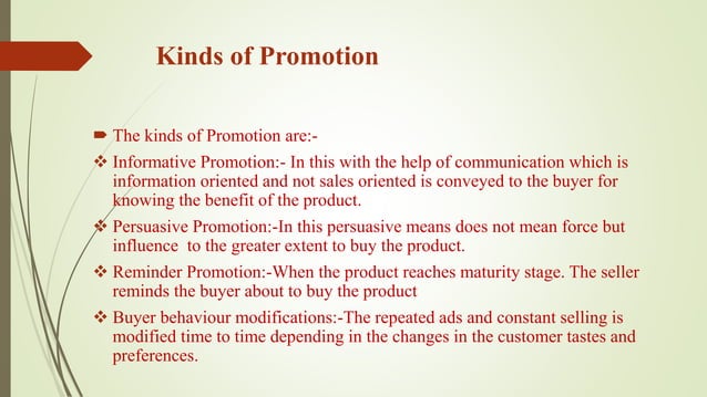 Promotion mix | PPT