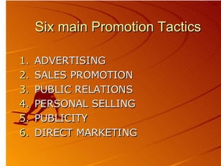 Promotion mix | PPT