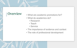 Academic Promotions Information Session | PPTX