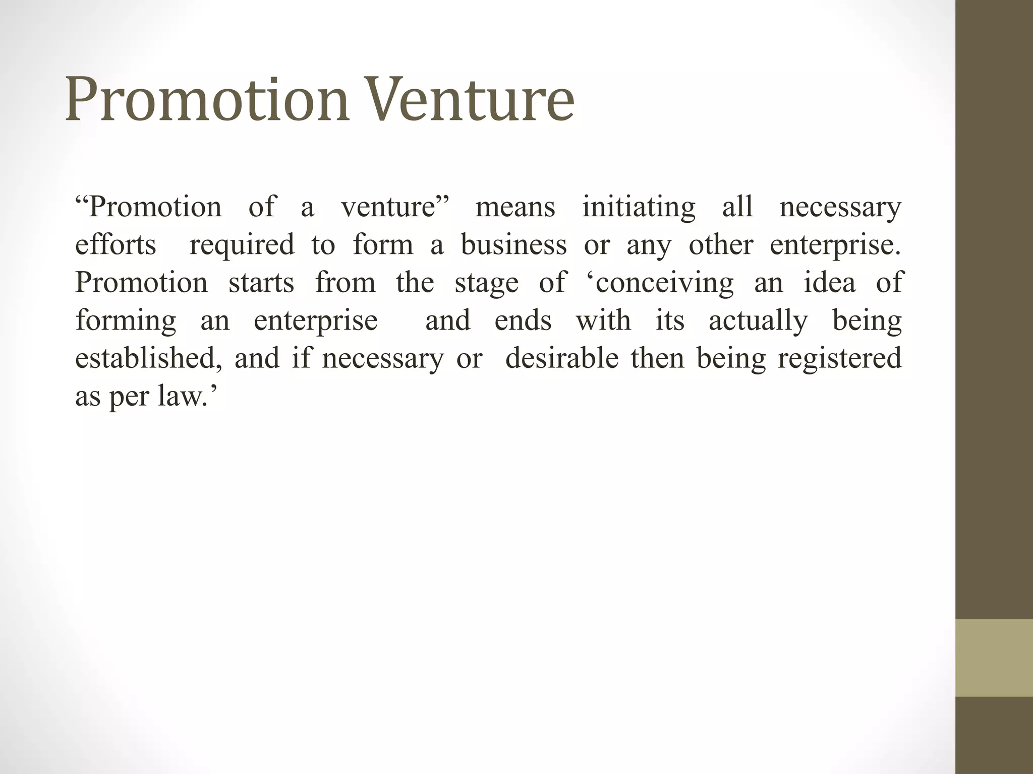 Promotion of a venture opportunity analysis | PPTX
