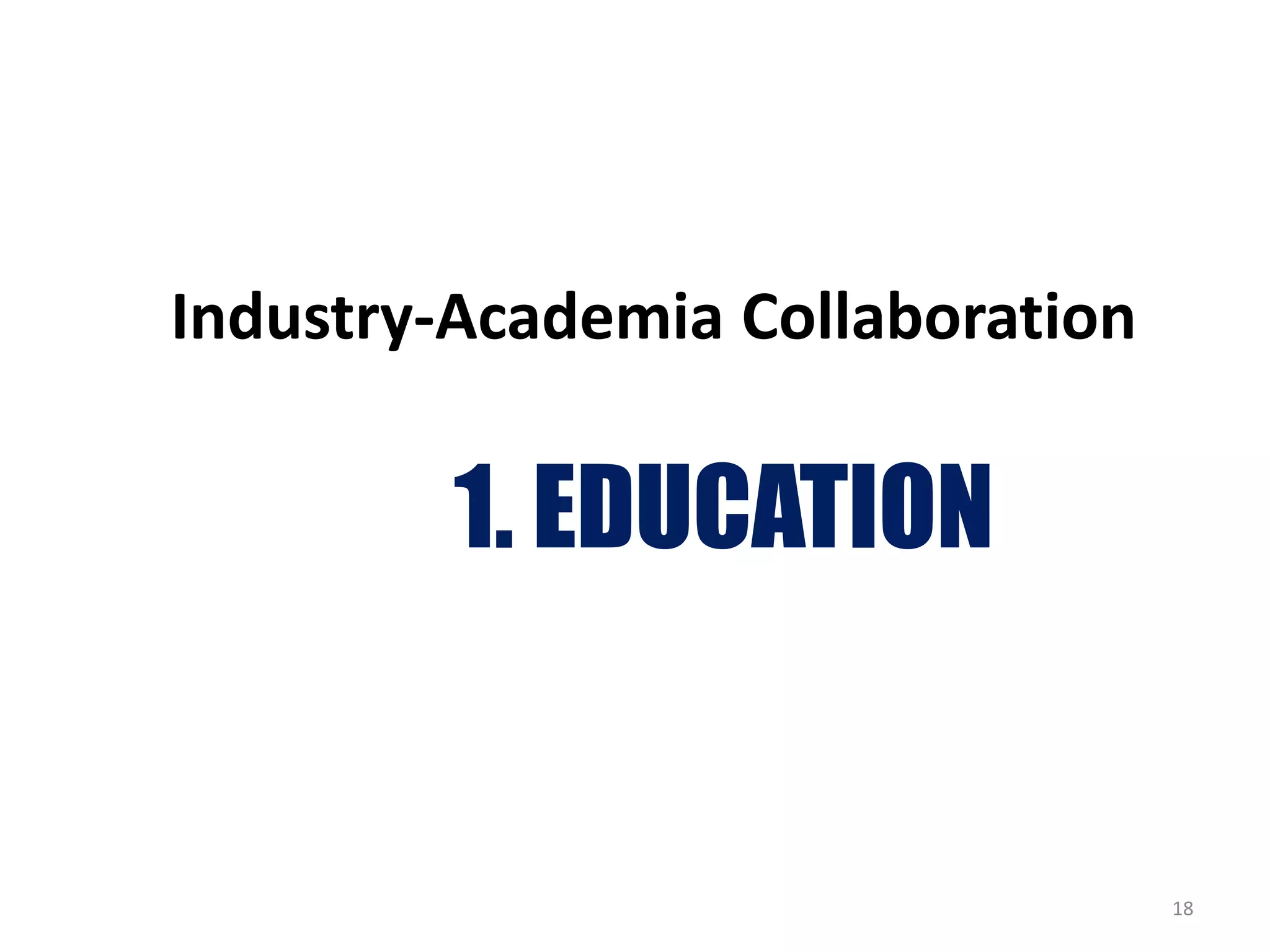 Promotion of industry academia collaboration | PPTX