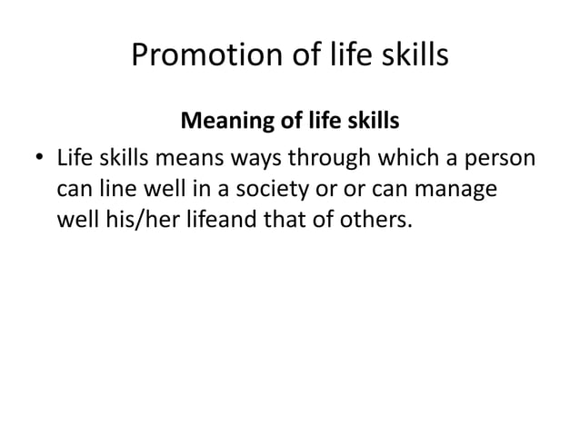 Promotion of life skills.pptx
