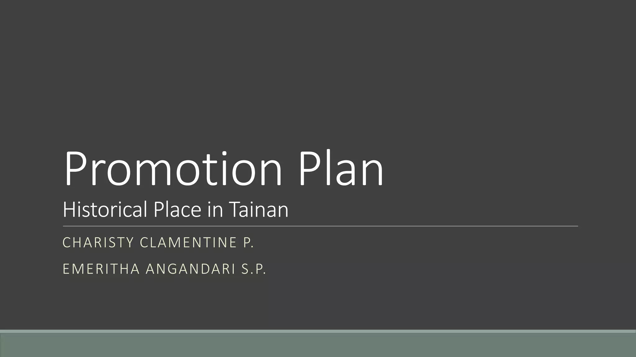 Promotion plan | PPTX