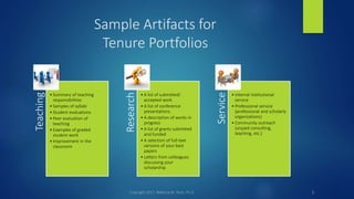 Strategies for using technology to organize a promotion and tenure ...