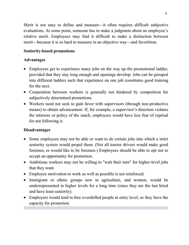 Promotions Policies | DOCX | Career Advice | Careers