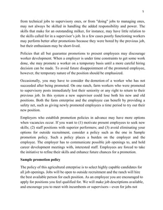 Promotions Policies | DOCX | Career Advice | Careers