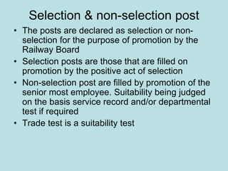 Promotion & Selection in Indian Railways .ppt