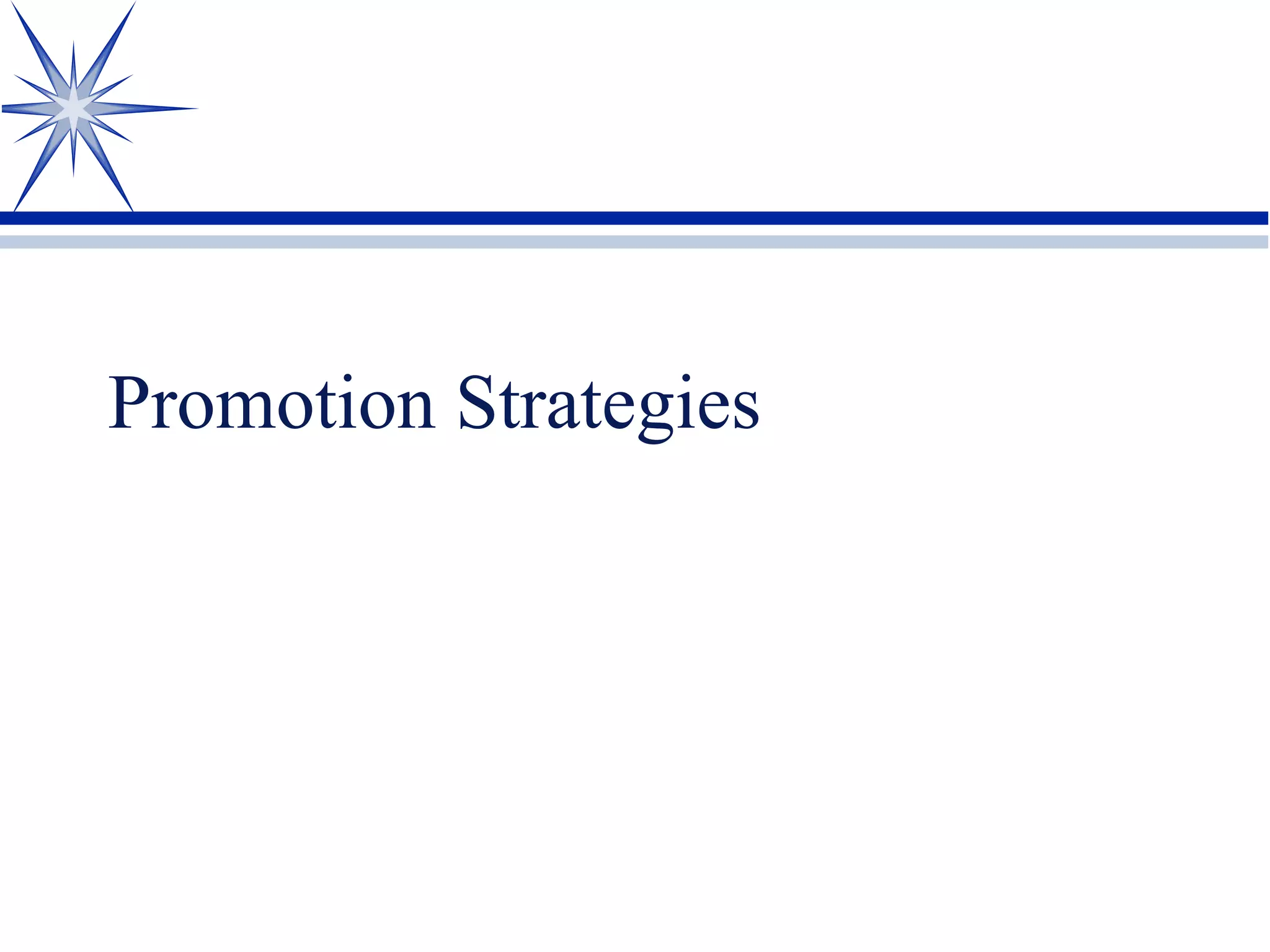 Promotion strategies | PPT