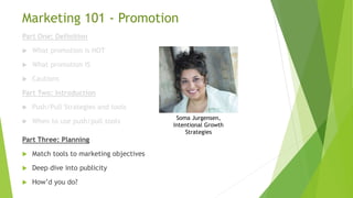 Promotion strategy p3 of 3 | PPTX