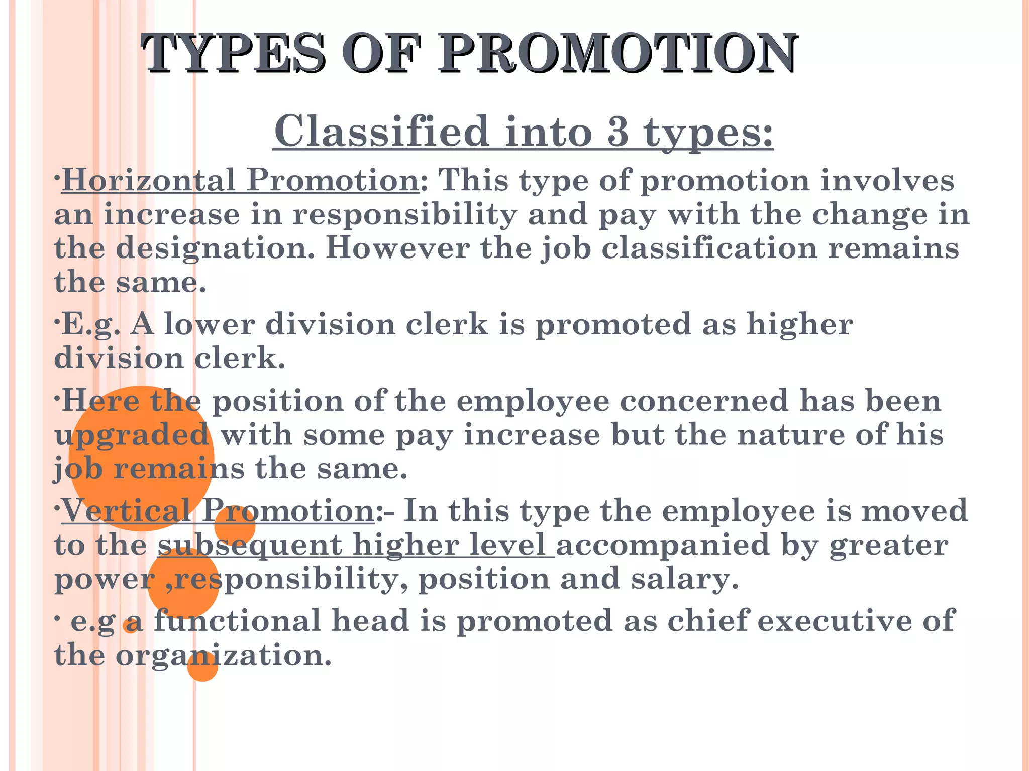 Promotion,transfers and separation | PPT