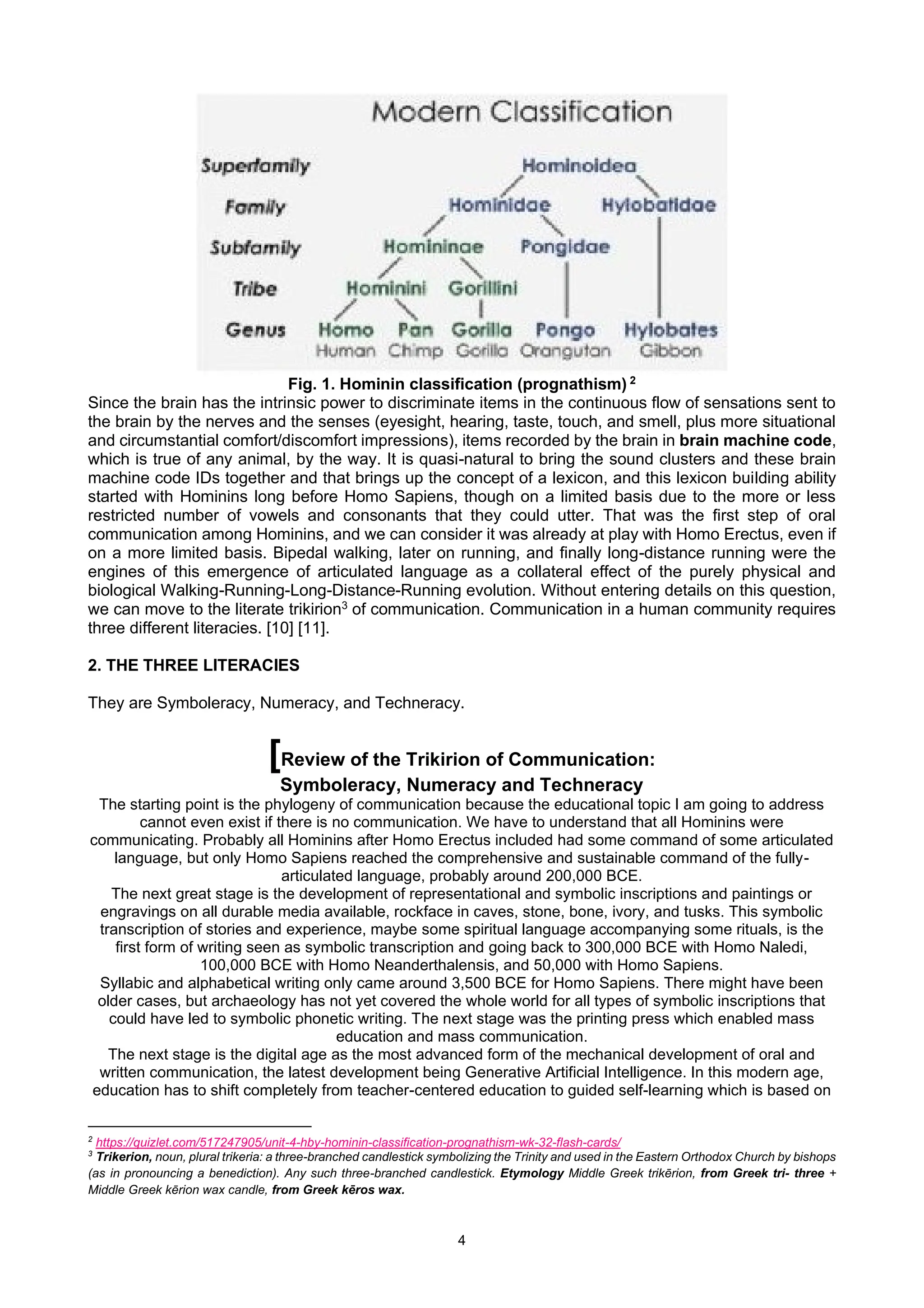 The 3 Literacies of Modern Age, the Trikirion of Communication | PDF