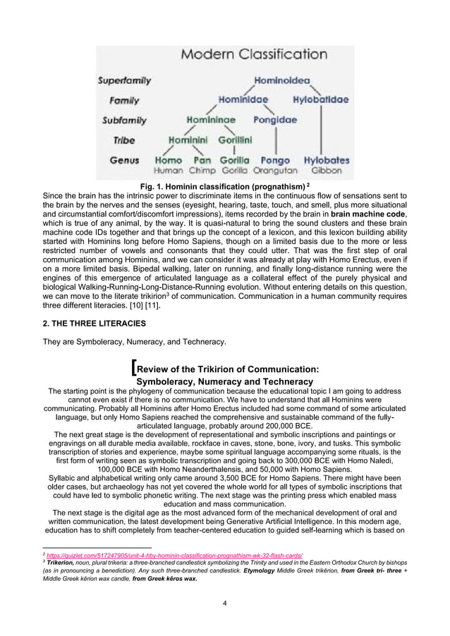 The 3 Literacies of Modern Age, the Trikirion of Communication | PDF ...