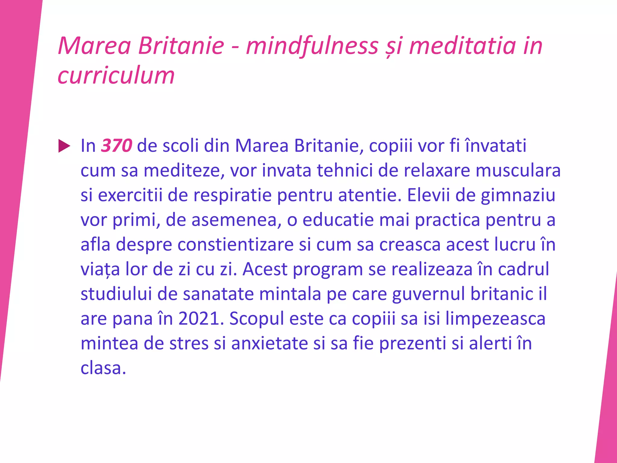 Prezentare program Educatie fara stress | PPT