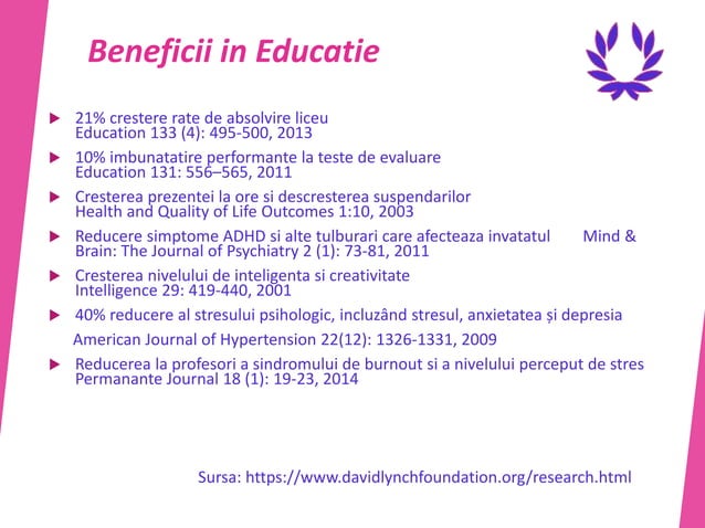 Prezentare program Educatie fara stress | PPT