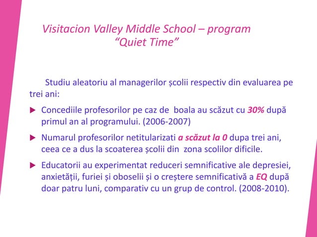 Prezentare program Educatie fara stress | PPT