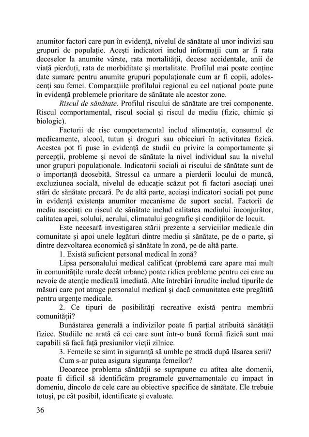 Promovarea sanatatii si educatie pentru sanatate | PDF