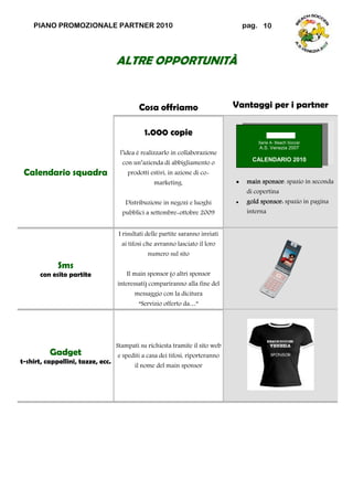 Esempio pratico di proposta di sponsorizzazione per le società sportive ...