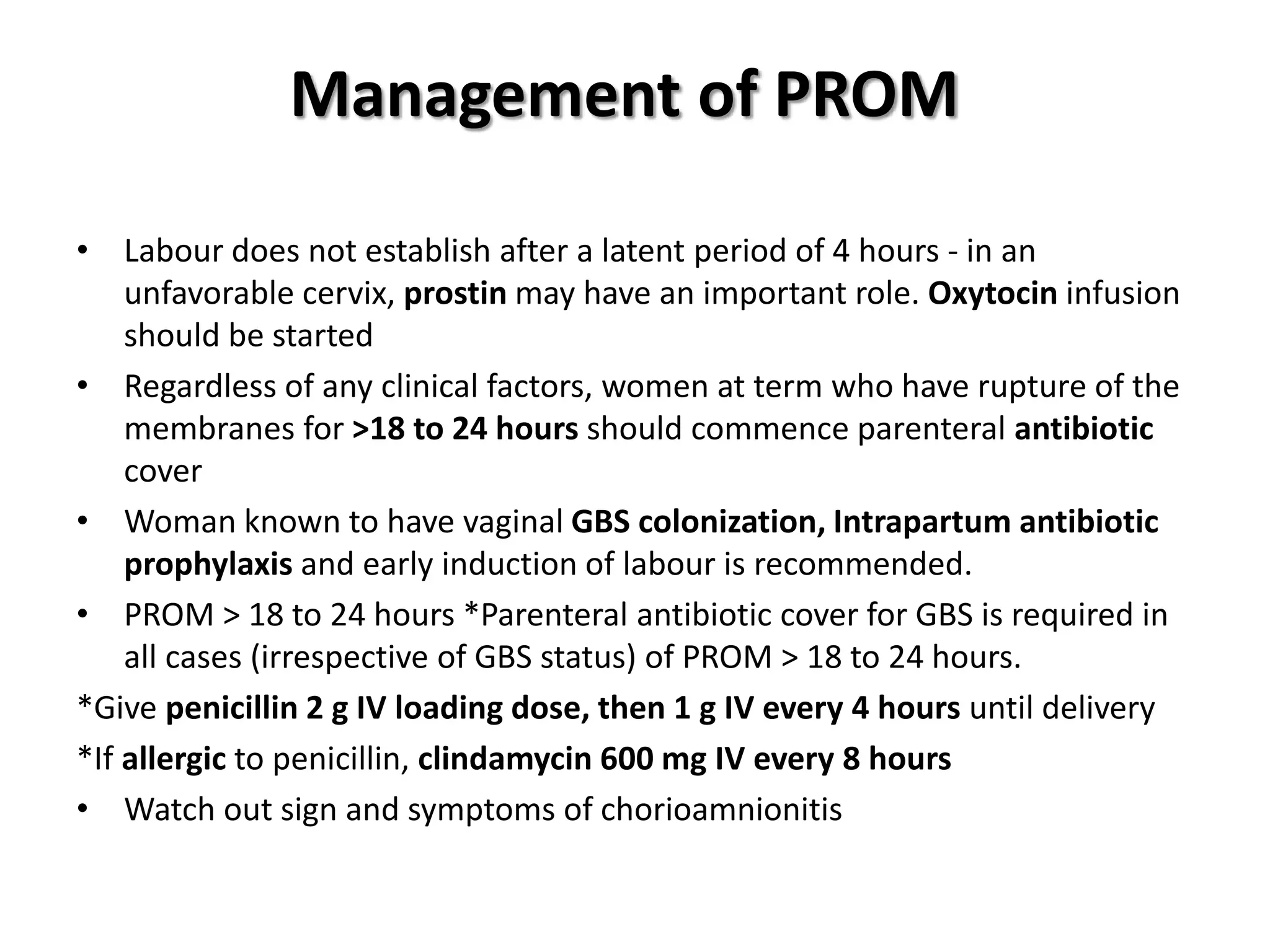 PPROM & PROM | PPTX