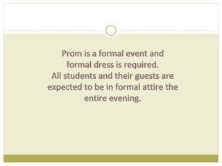Prom Dress Code Presentation | PPT