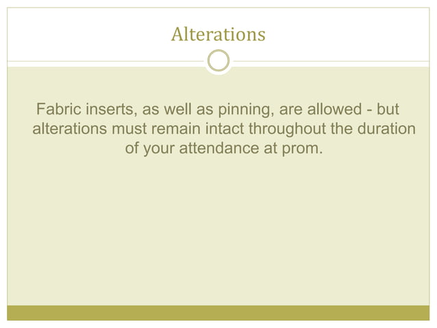 Prom Dress Code Presentation | PPT