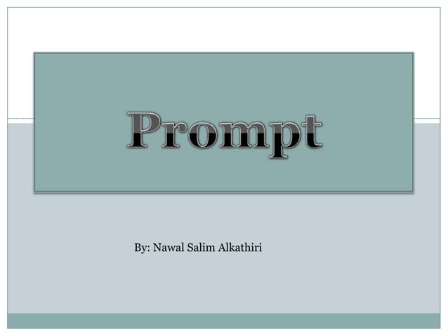 Prompt | PPT