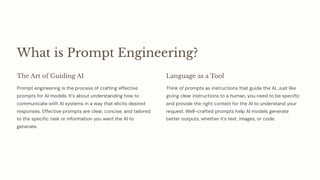 The Art and Science of Prompt Engineering | PDF