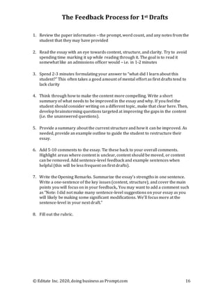 College Essay Writing Guide from PROMPT | DOCX