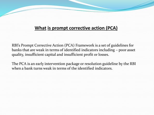 Prompt corrective action (pca) | PPTX