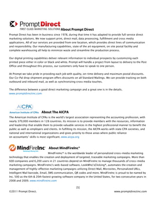Prompt Direct Cross Media Marketing Case Study | PDF
