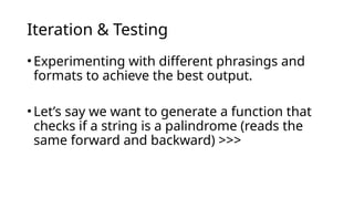A Simple Introduction to Prompt Engineering | PPTX