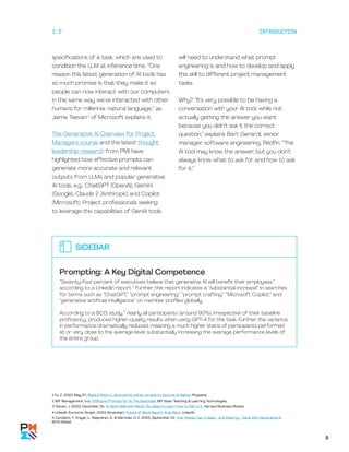 Prompt Engineering Generative AI for Project Manager | PDF