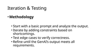 Introduction to Prompts and Prompt Engineering | PPTX