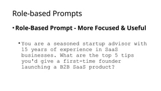 Introduction to Prompts and Prompt Engineering | PPTX
