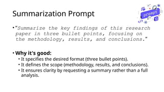 Introduction to Prompts and Prompt Engineering | PPTX