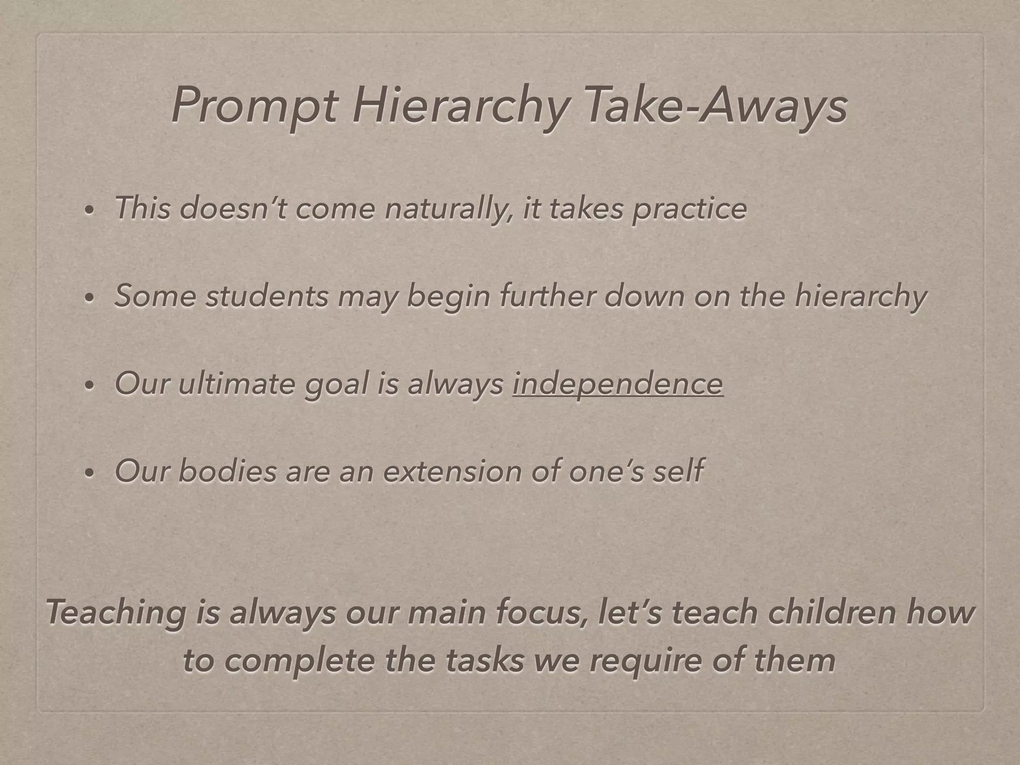 Prompt Hierarchy | PDF