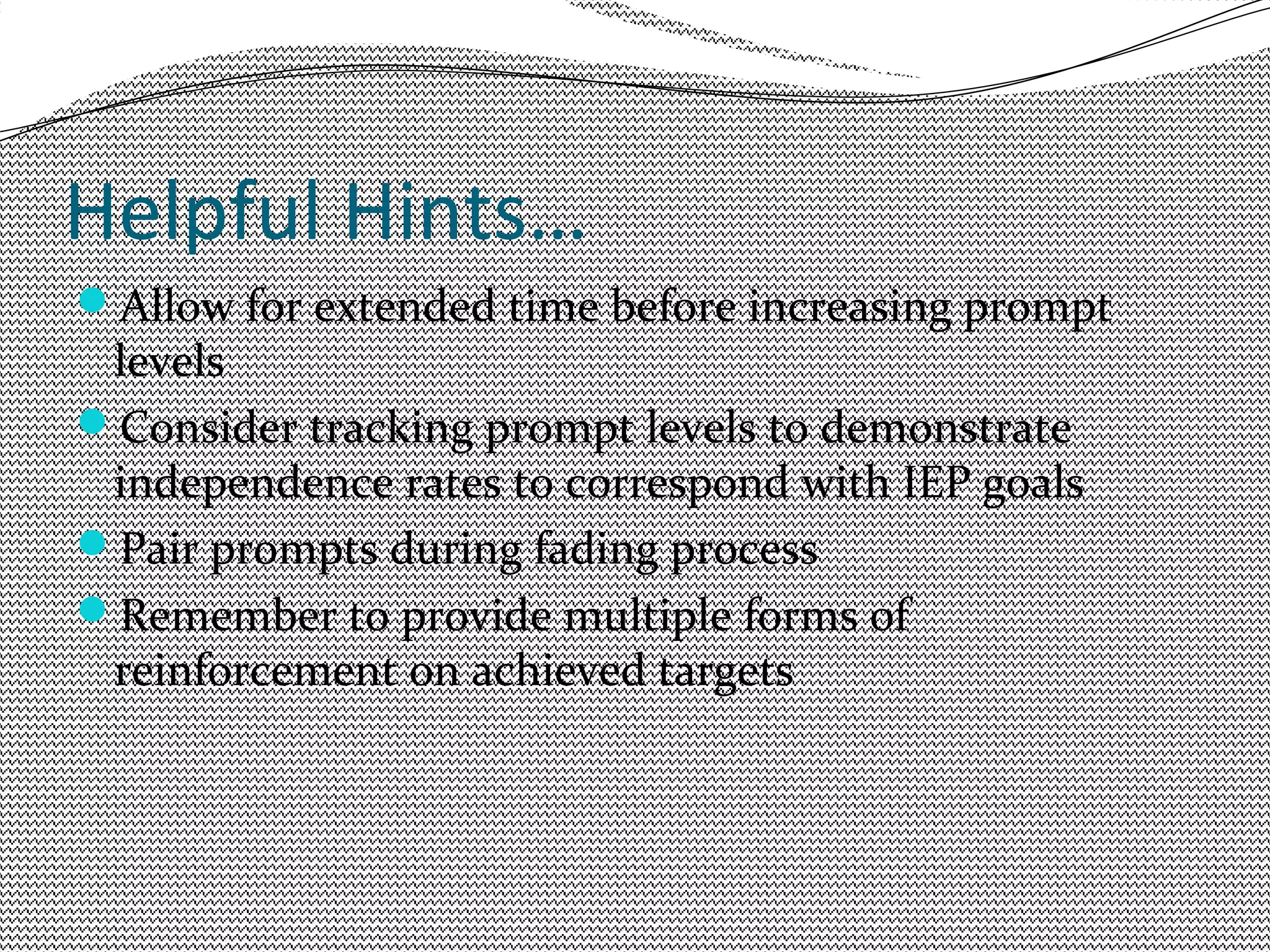 Prompting and Independence ASD | PPT