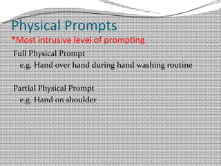 Prompting and Independence ASD | PPT