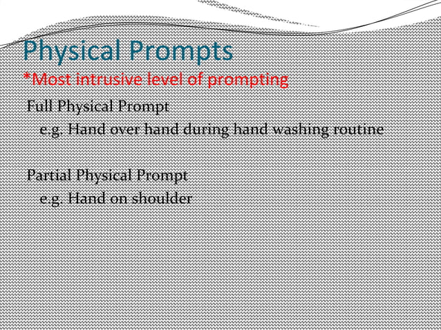 Prompting and Independence ASD | PPT