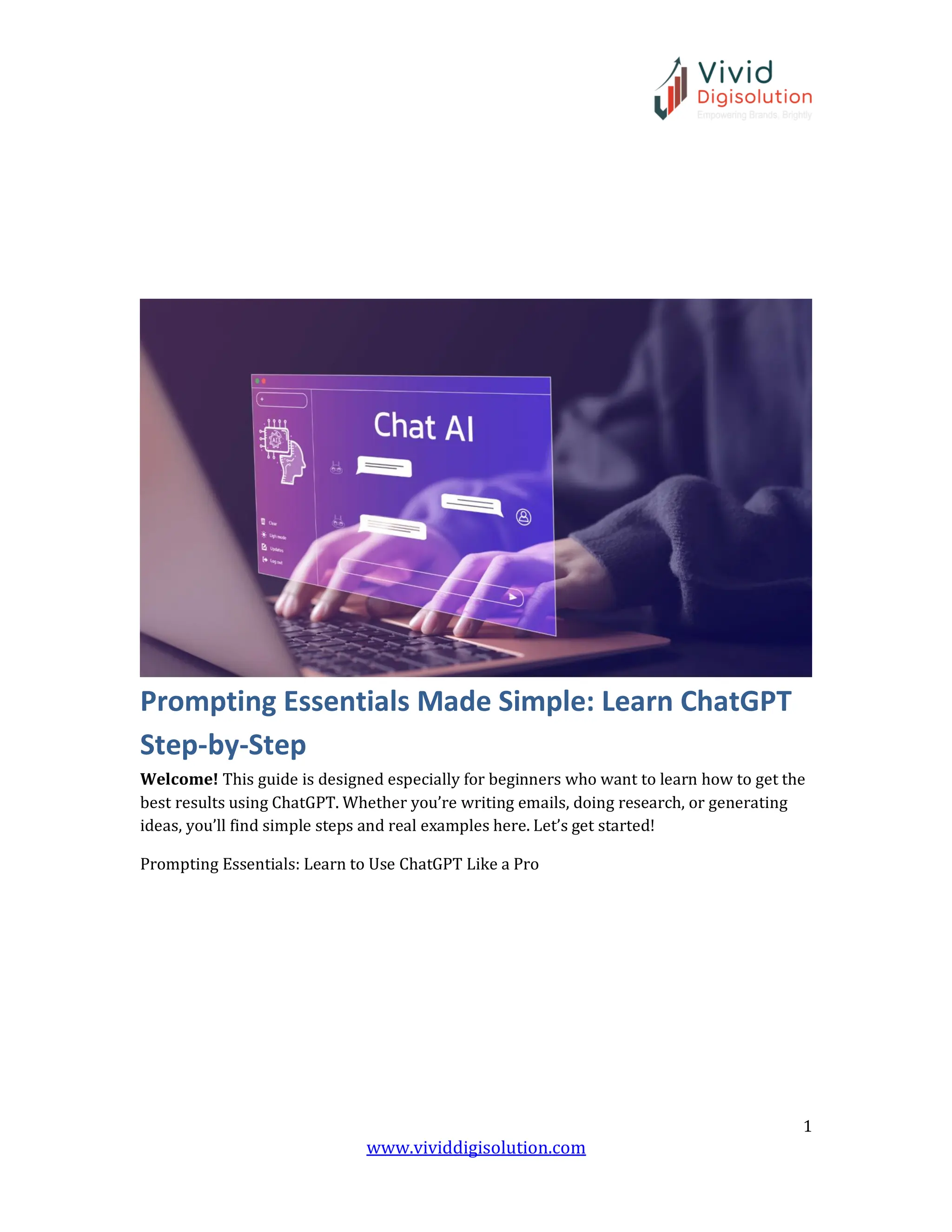 Mastering ChatGPT Prompts for Faster, Smarter Output | PDF