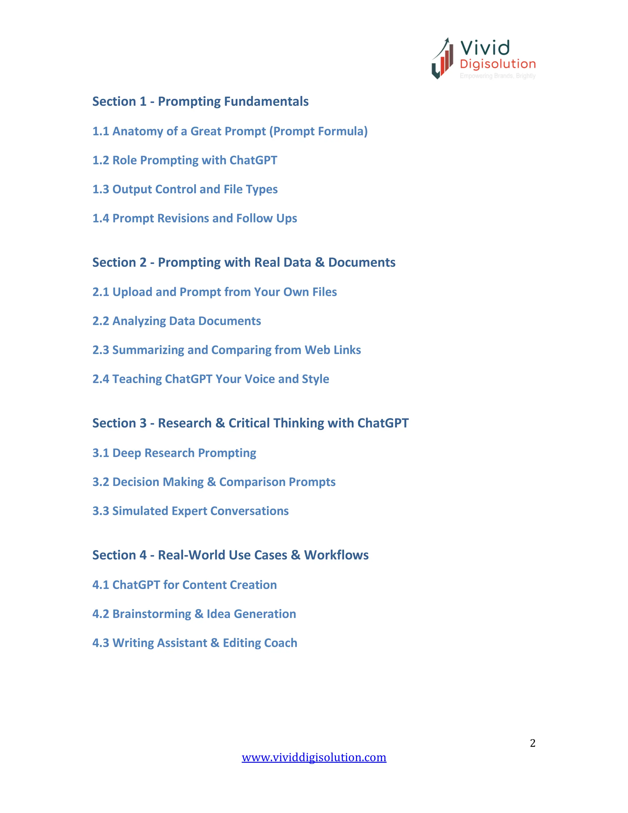 Mastering ChatGPT Prompts for Faster, Smarter Output | PDF