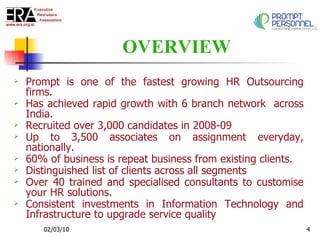 Prompt Personnel Company Profile (1 1) | PPT