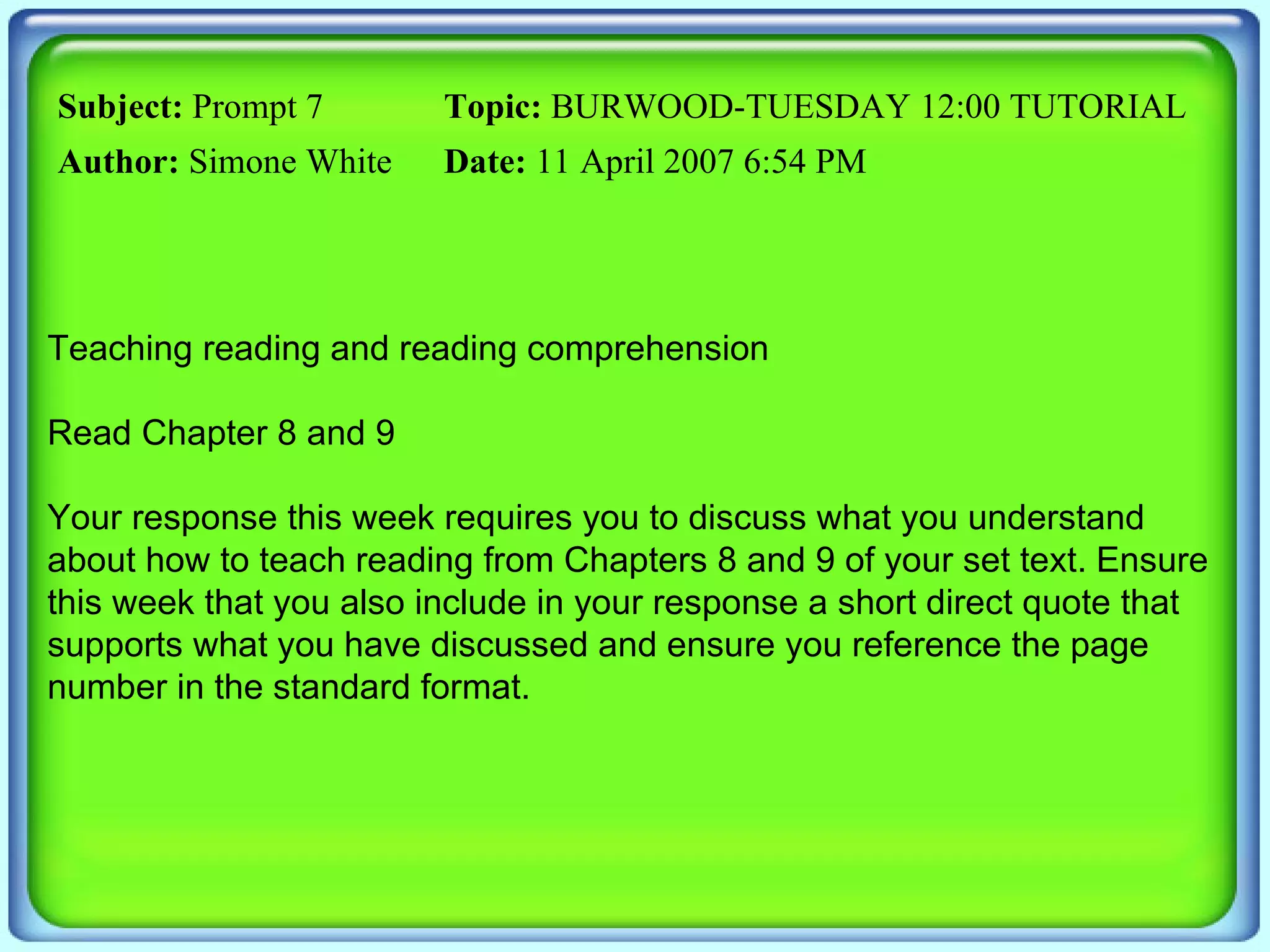 Prompts Powerpoint | PPT